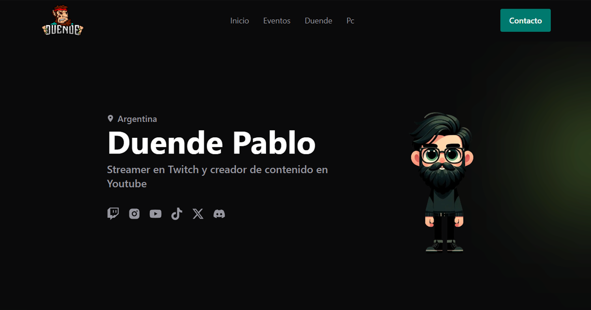 Duende Pablo - Streamer Argentino